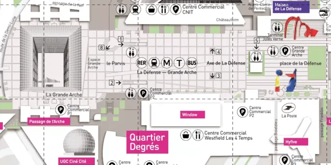 La Defense Itineraire